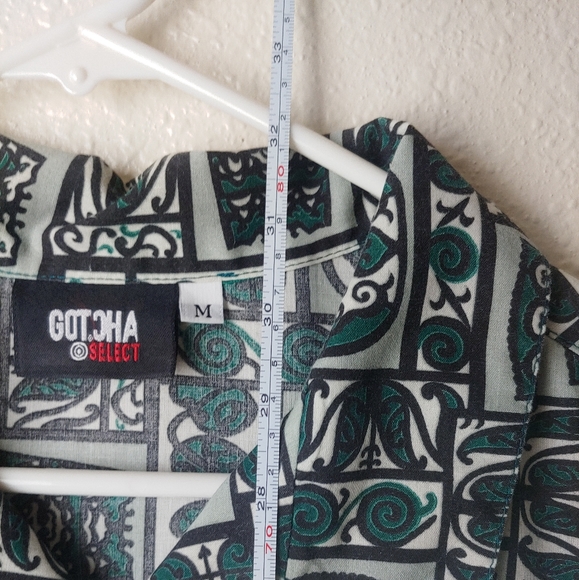 Gotcha | Shirts | Vintage 9s Gotcha Green Shirt Sz M Baggy Fit | Poshmark